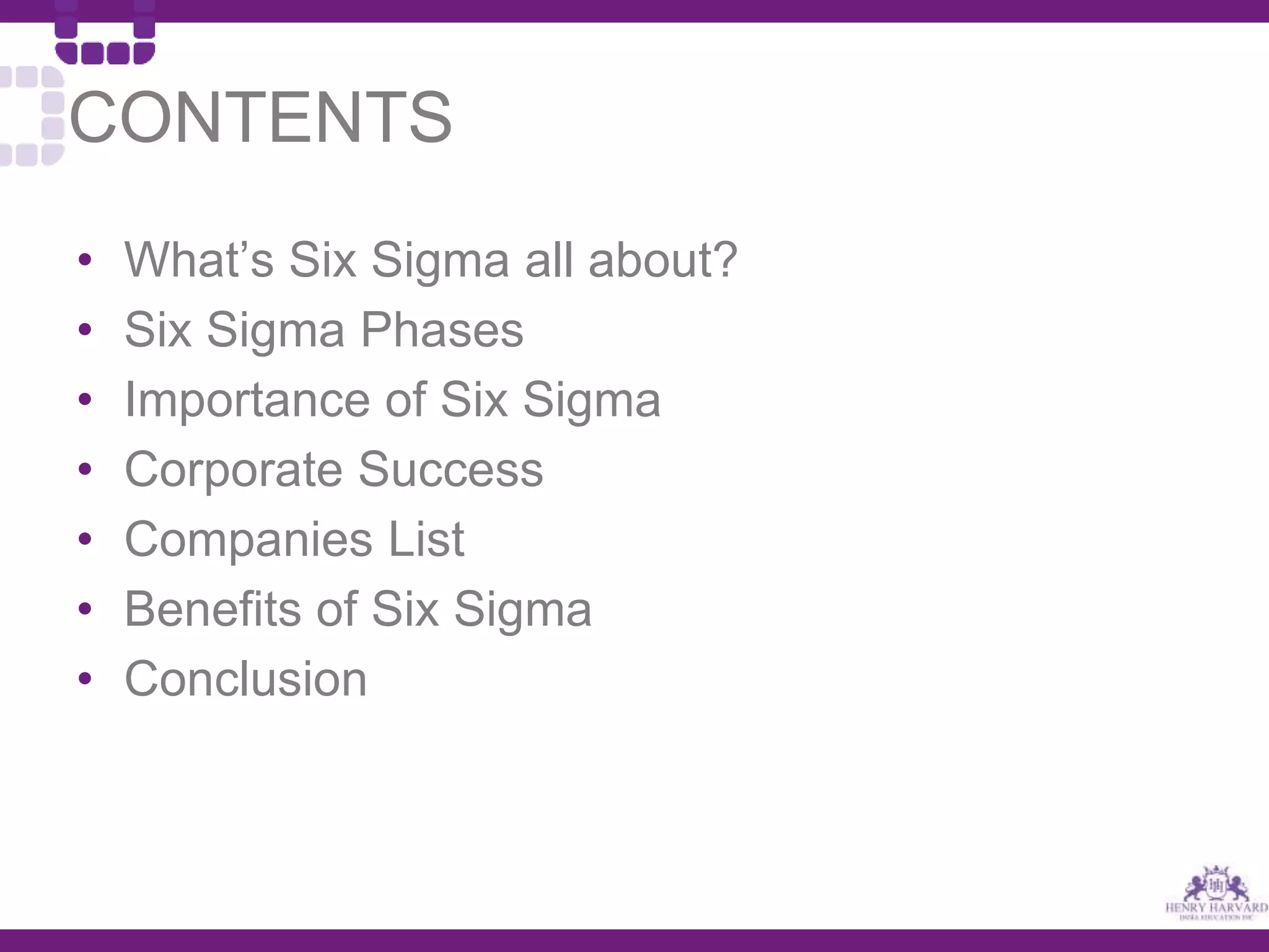 What is six sigma and why it is important ? | PPTX