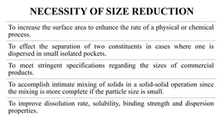 What is Size Reduction | PPTX