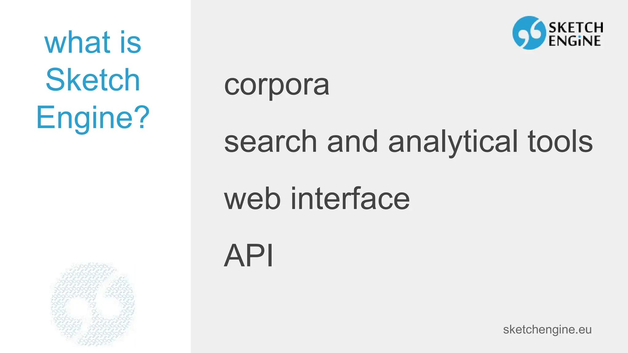 What is the Sketch Engine corpus query system? | PPTX