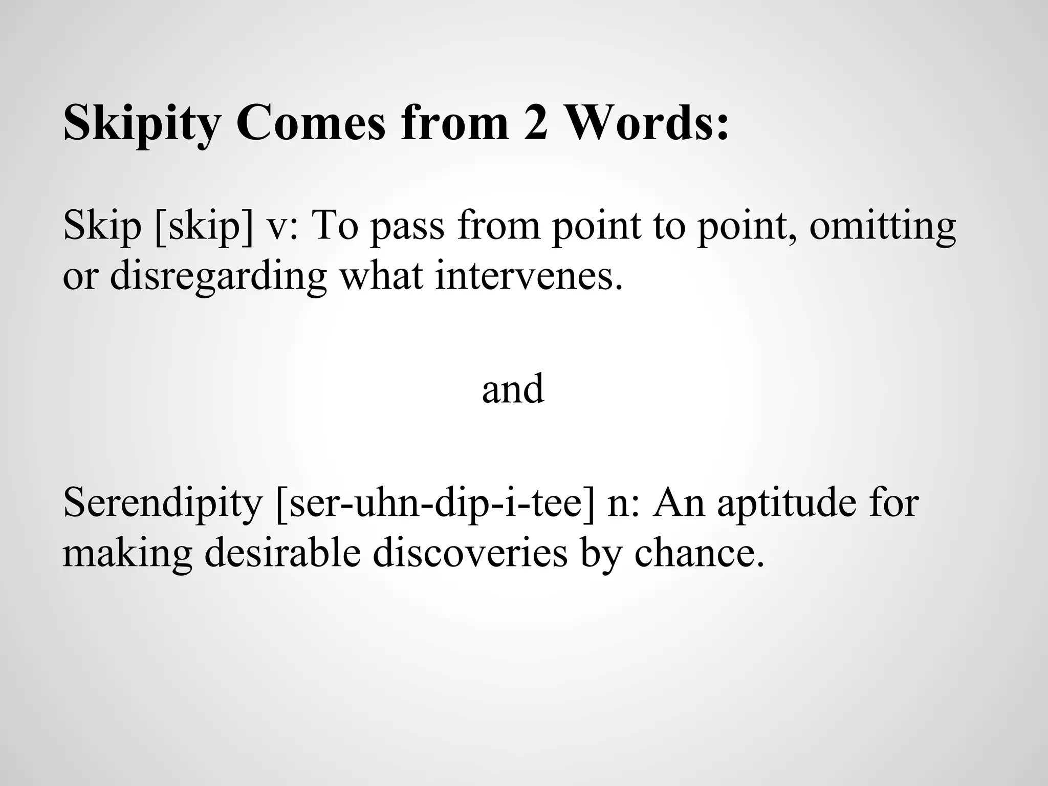 What is Skipity? | PDF