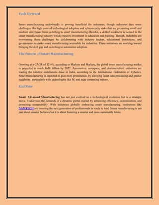 What Is Smart Advanced Manufacturing and Why It Matter Today? | PDF