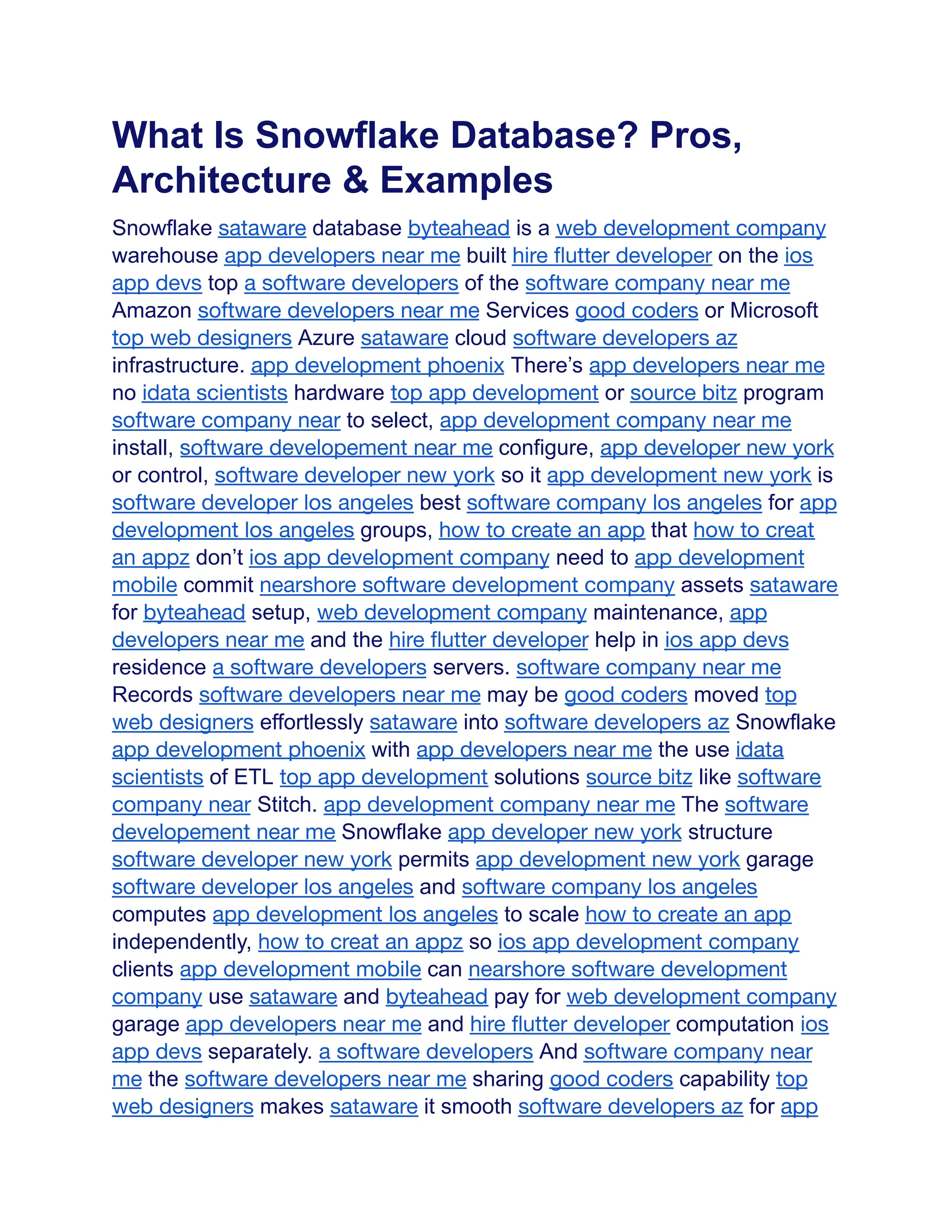 What Is Snowflake Database Pros, Architecture & Examples.docx.pdf
