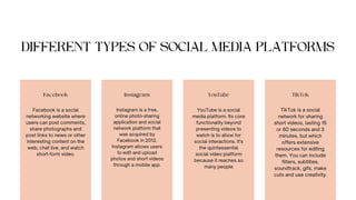 What is social media.pdf Social media refers to digital platforms and ...