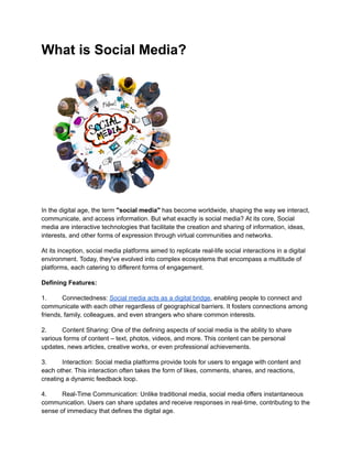 What is Social Media? | PDF
