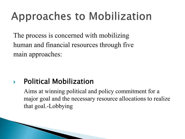 social mobilization and role of media | PPTX