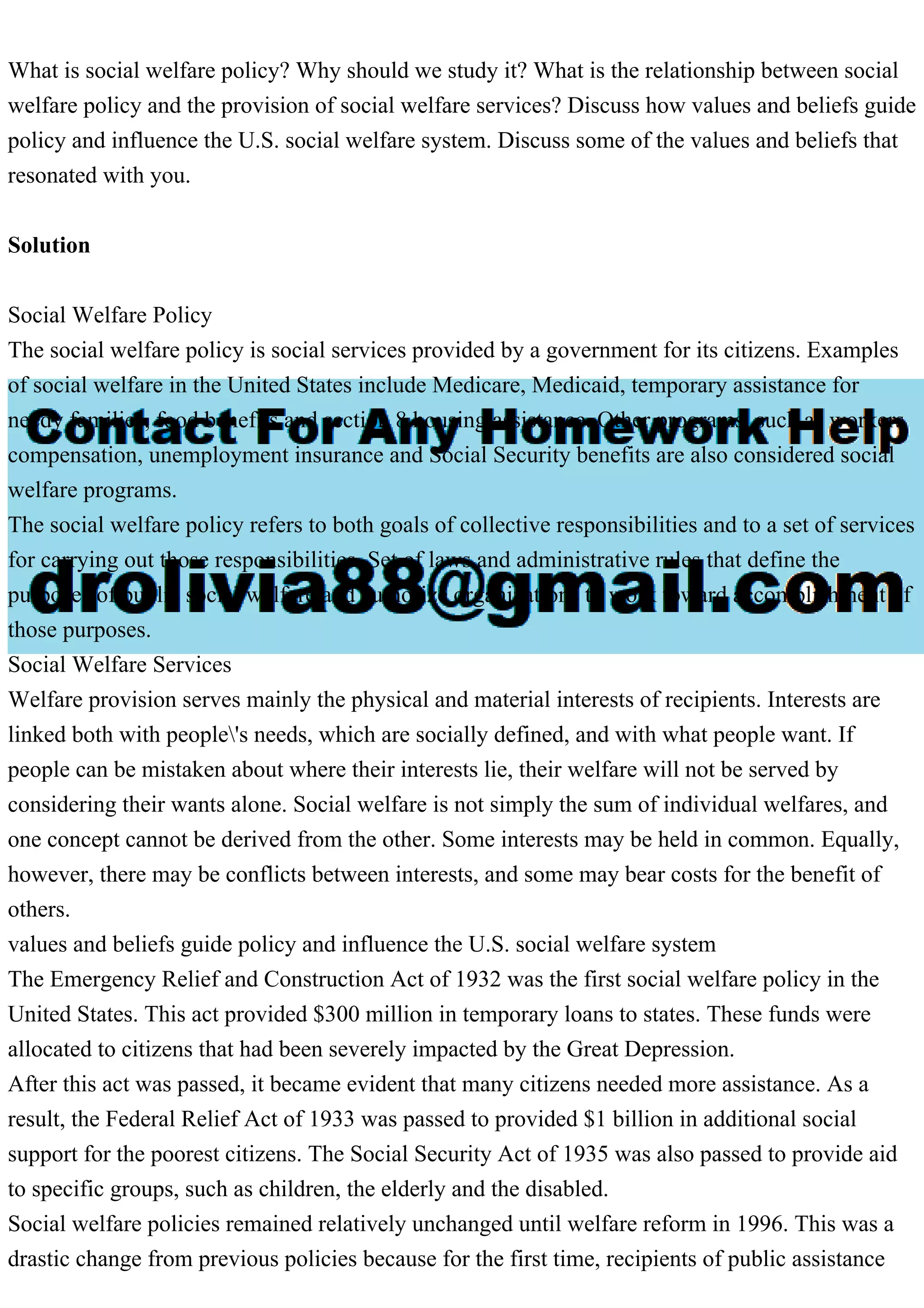 What is social welfare policy Why should we study it What is the r.pdf