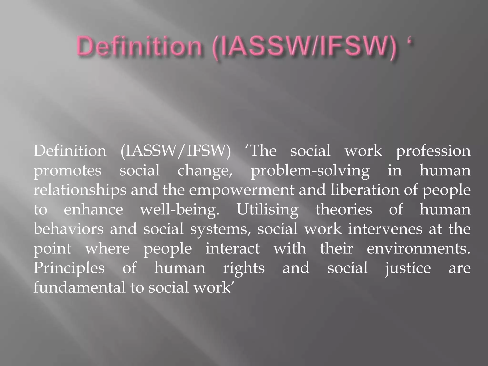 What is social work | PPTX