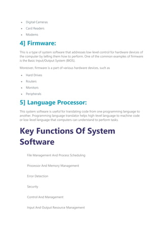 What Is Software and Exploring Its Types A Comprehensive Guide | PDF ...
