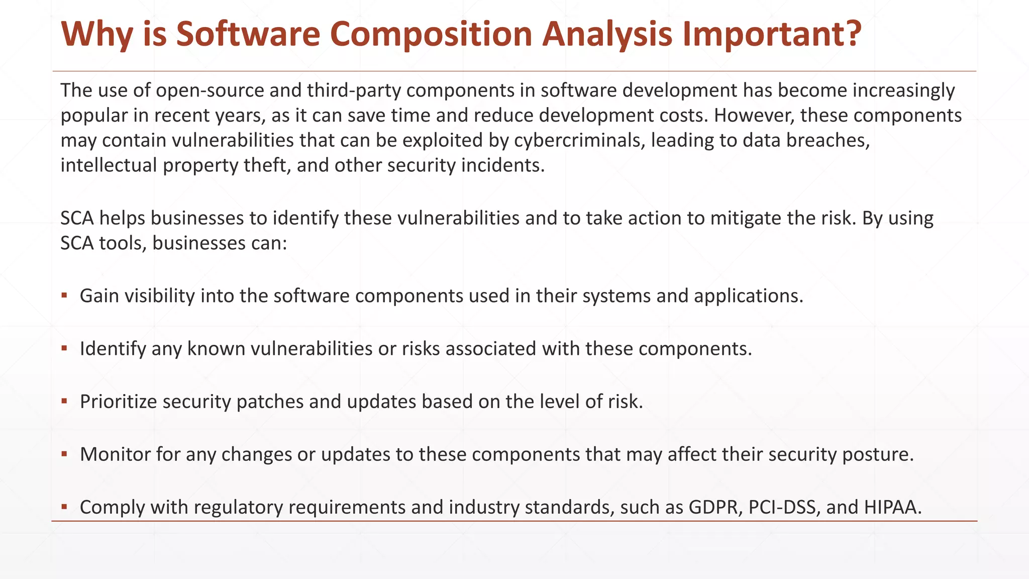 What is Software Composition Analysis and Why is it Important? | PPTX
