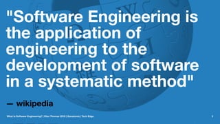 What Is Software Engineering? | PDF