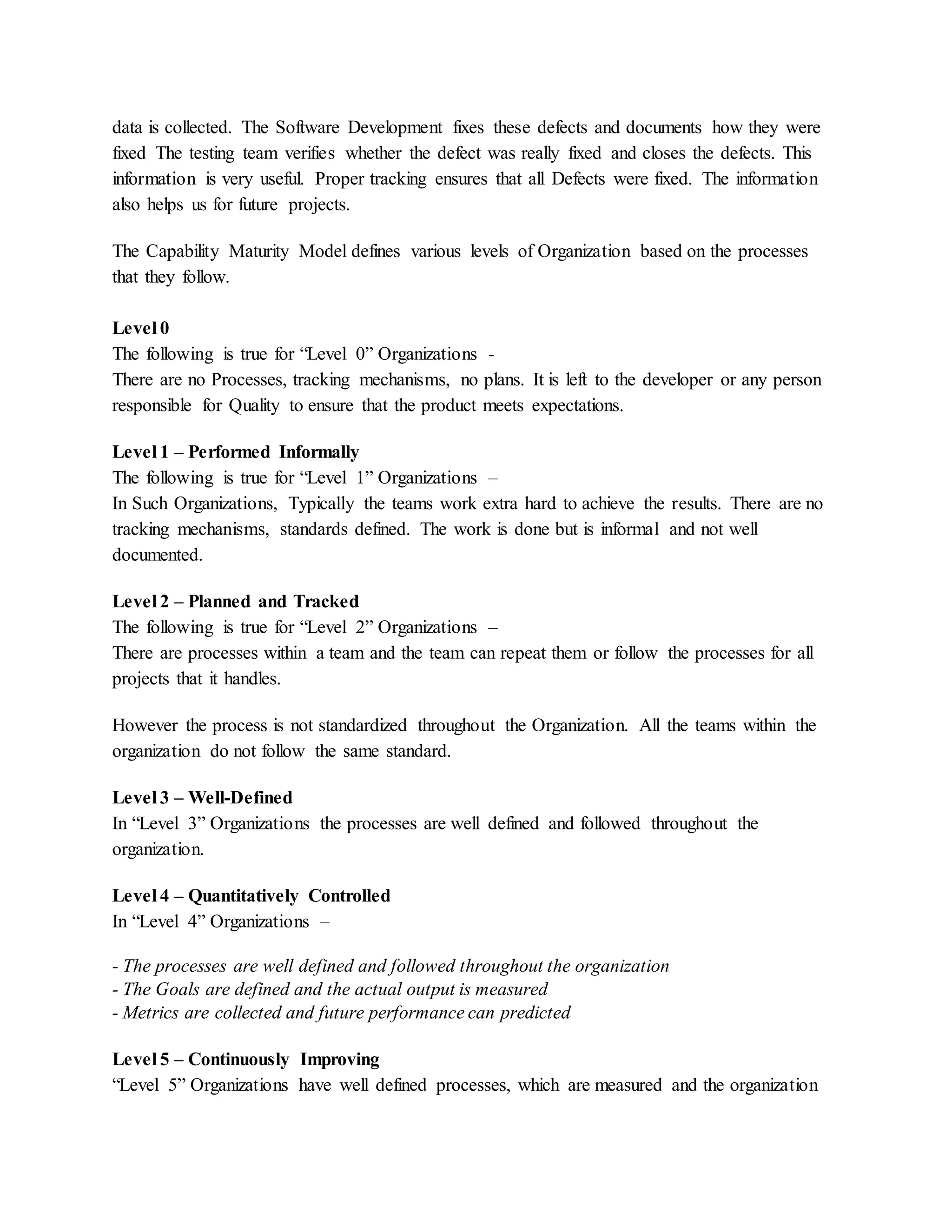 What is software quality management | DOCX