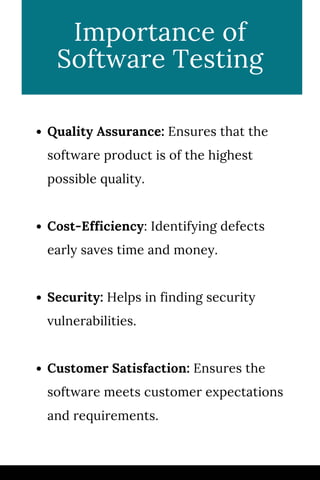 What is software testing What are its Types | PDF