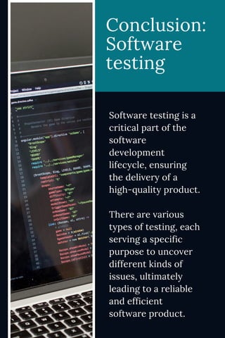 What is software testing What are its Types | PDF