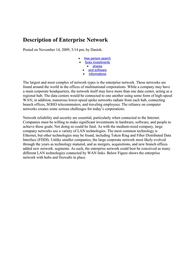 What is soho network | DOCX | Computer Networking | Computing