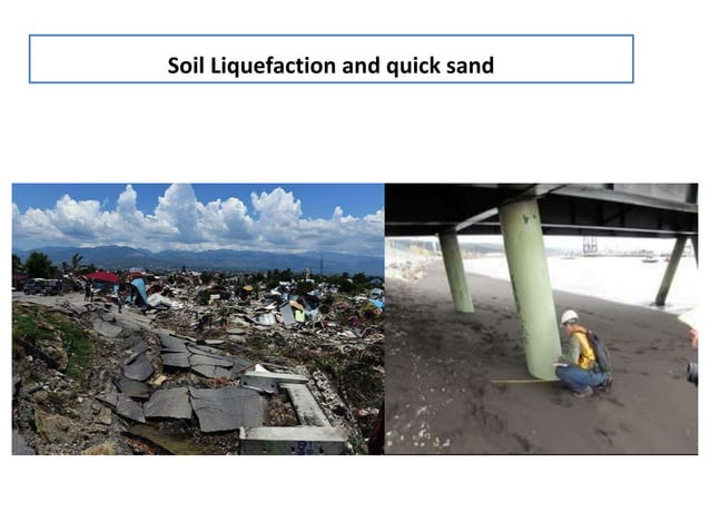 soil liquefaction and quicksand condition | PPTX | Geology | Science