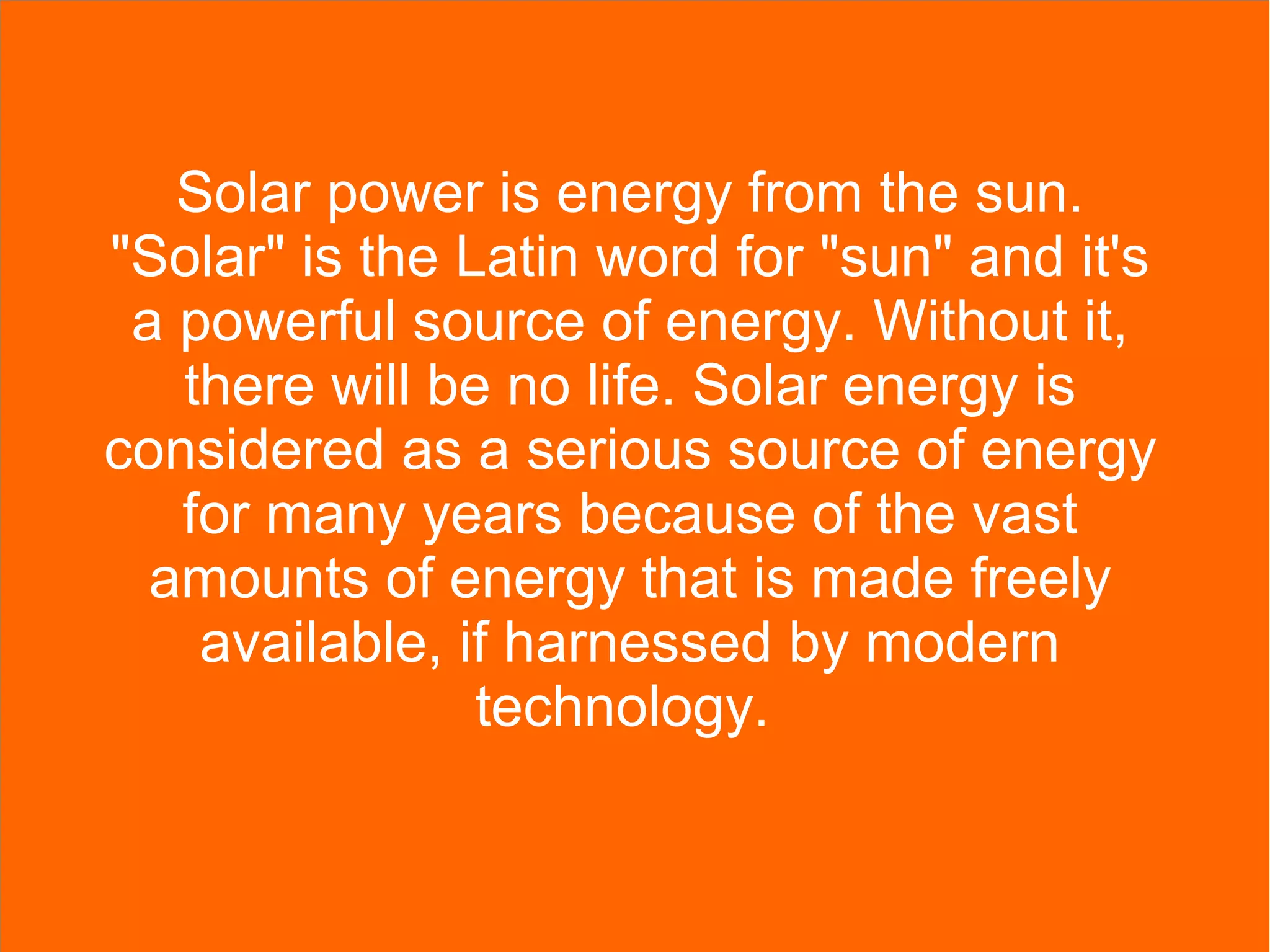 What Is Solar Energy & Types of Solar Energy | PPT