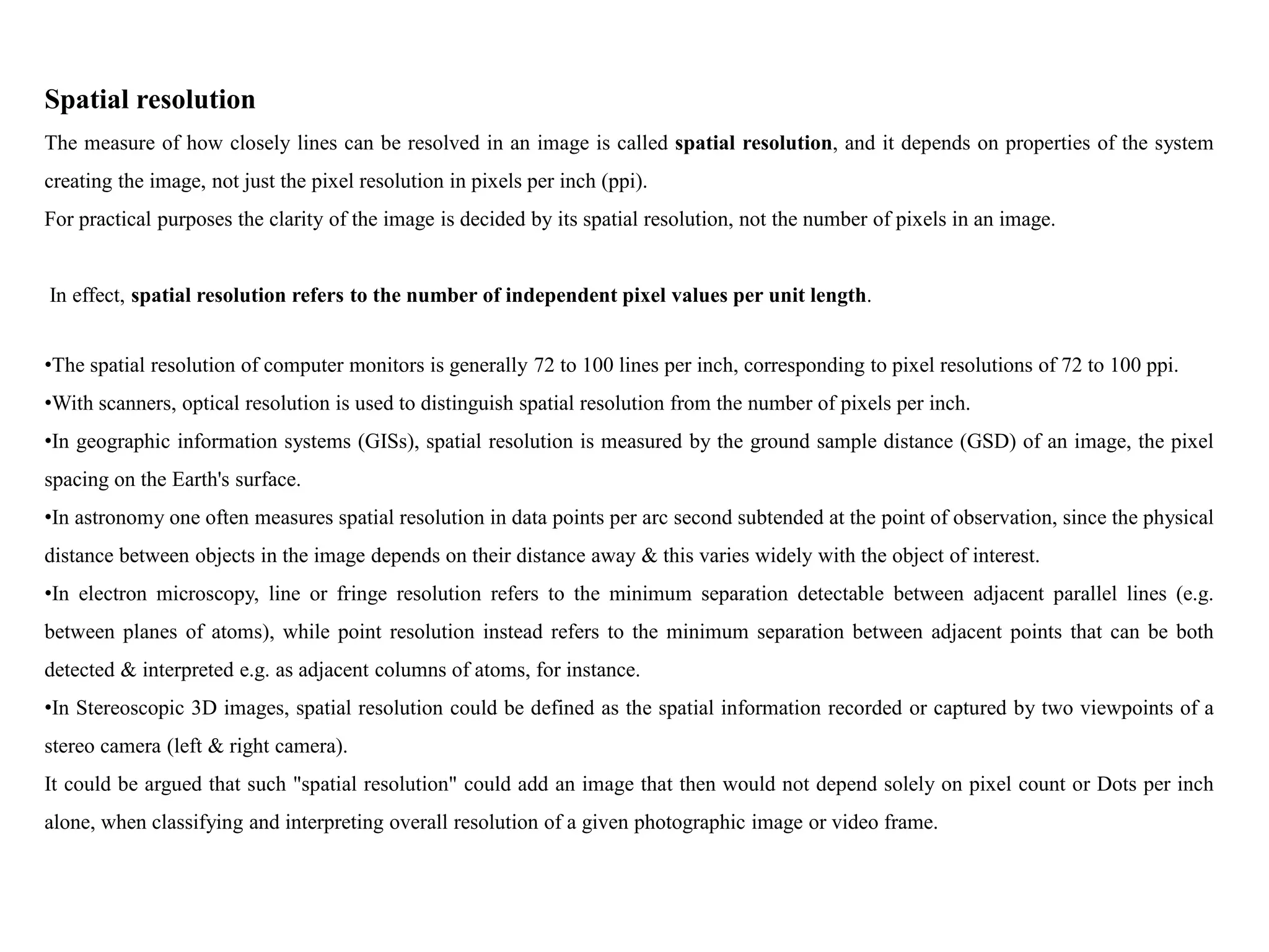 What is spatial Resolution | PPT