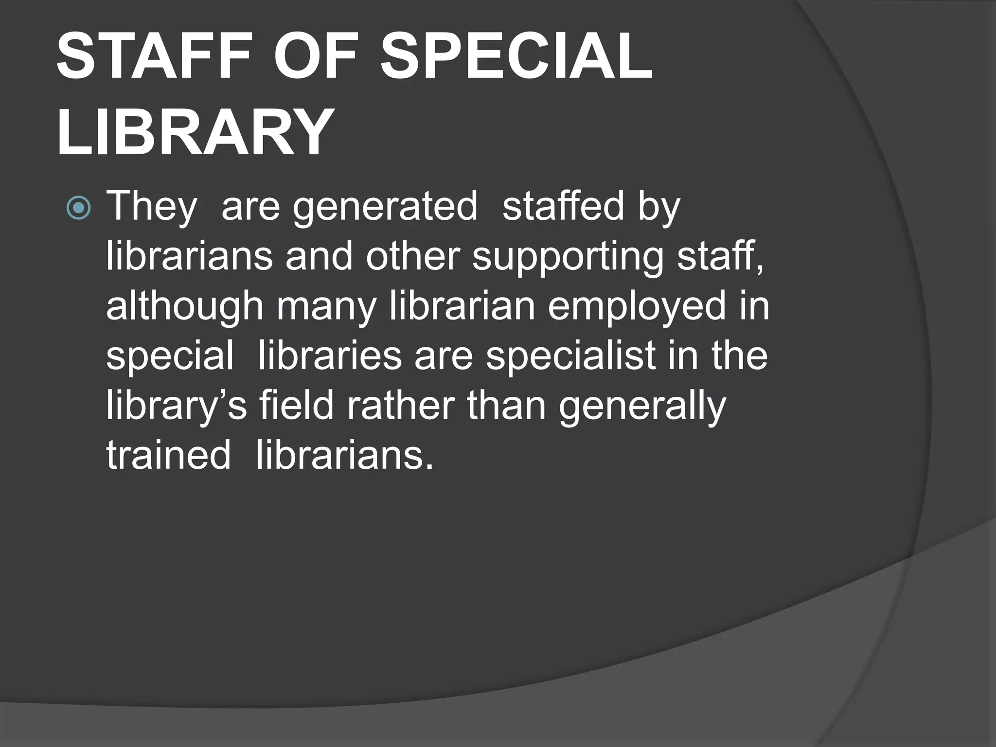What is special library | PPTX