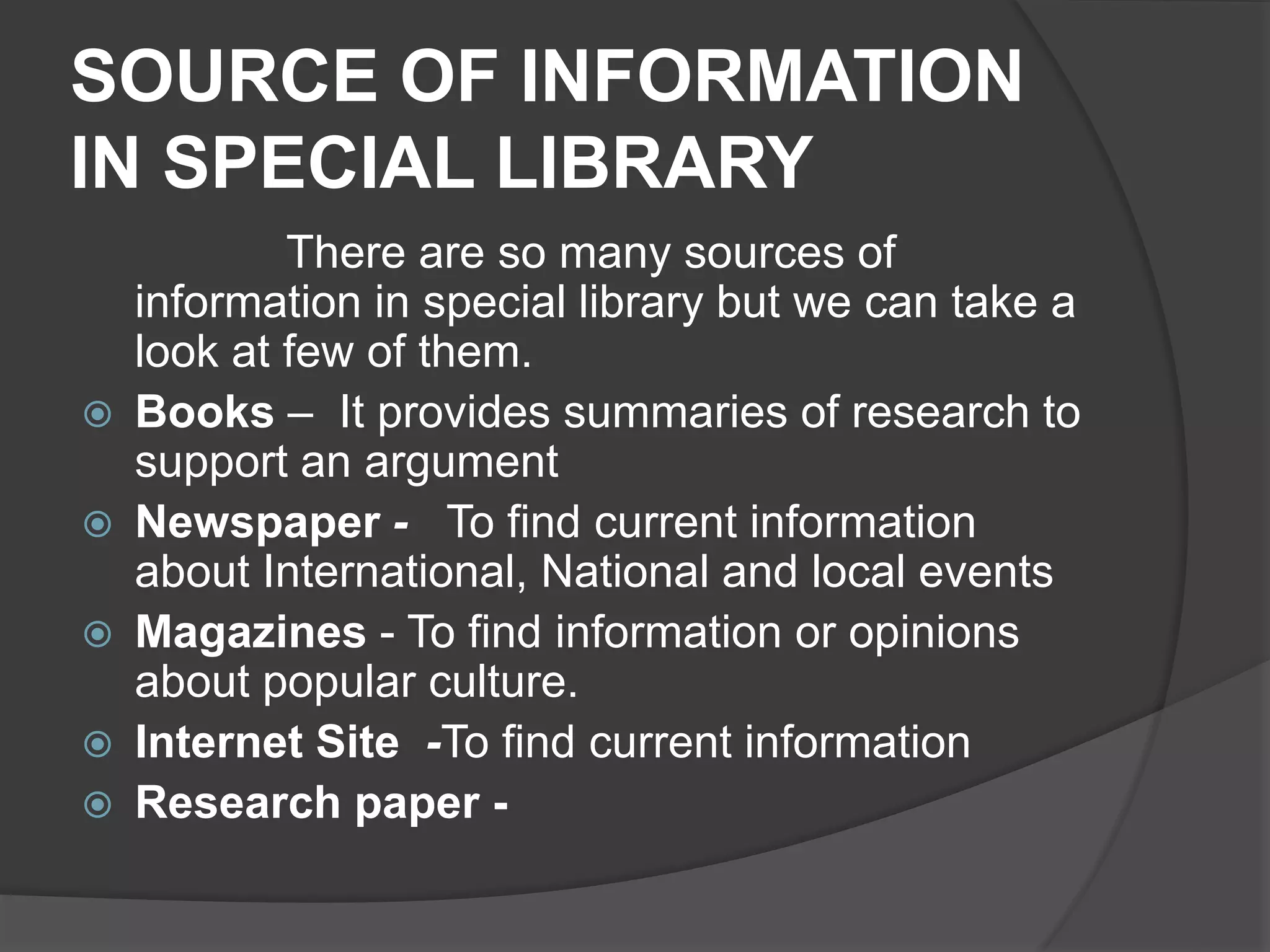 What is special library | PPTX