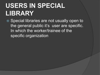 What is special library | PPT