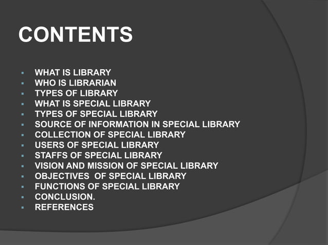 What is special library | PPT