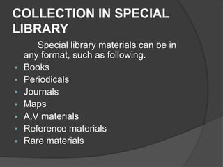 What is special library | PPT