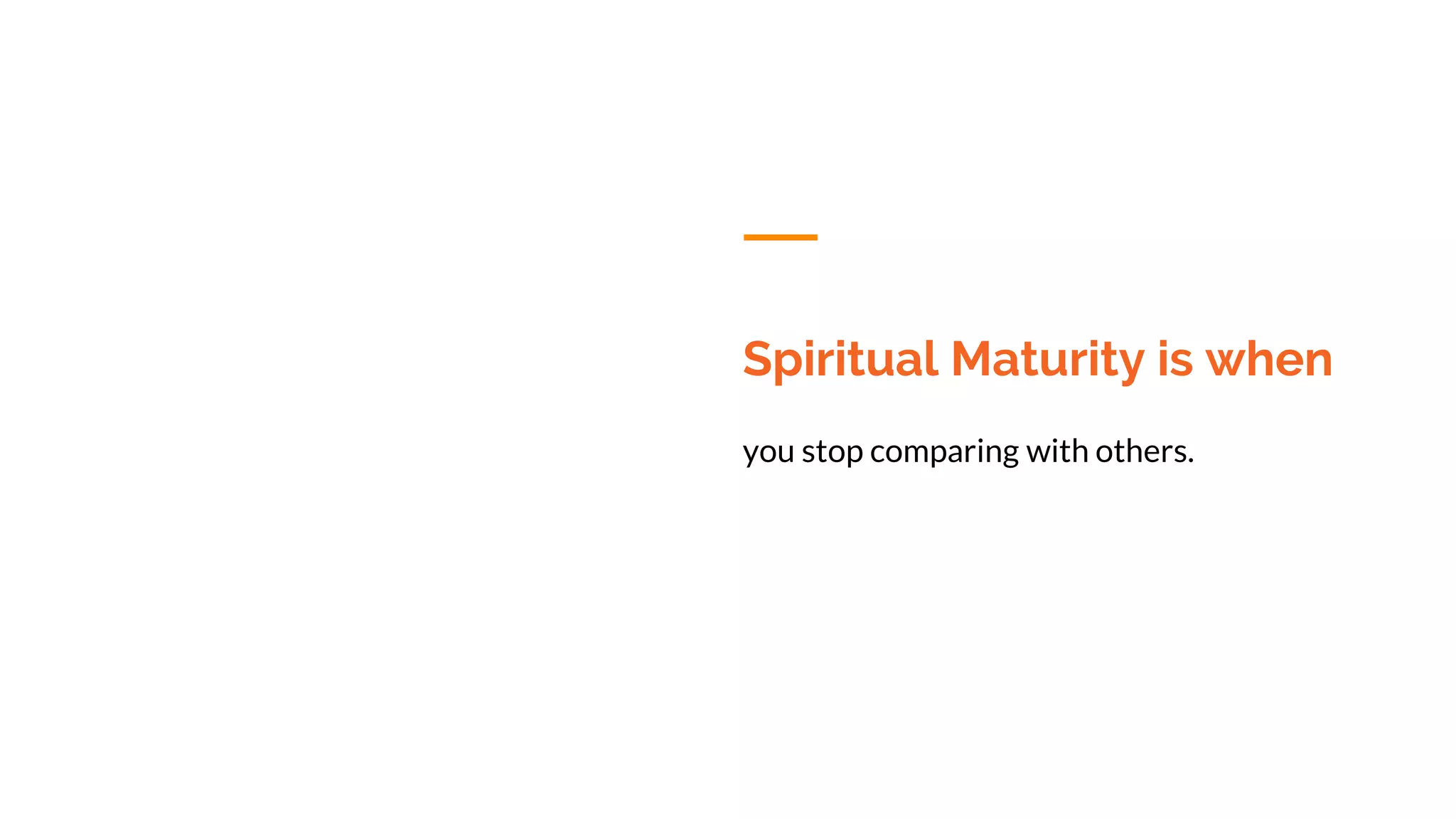 What is spiritual maturity | PPTX