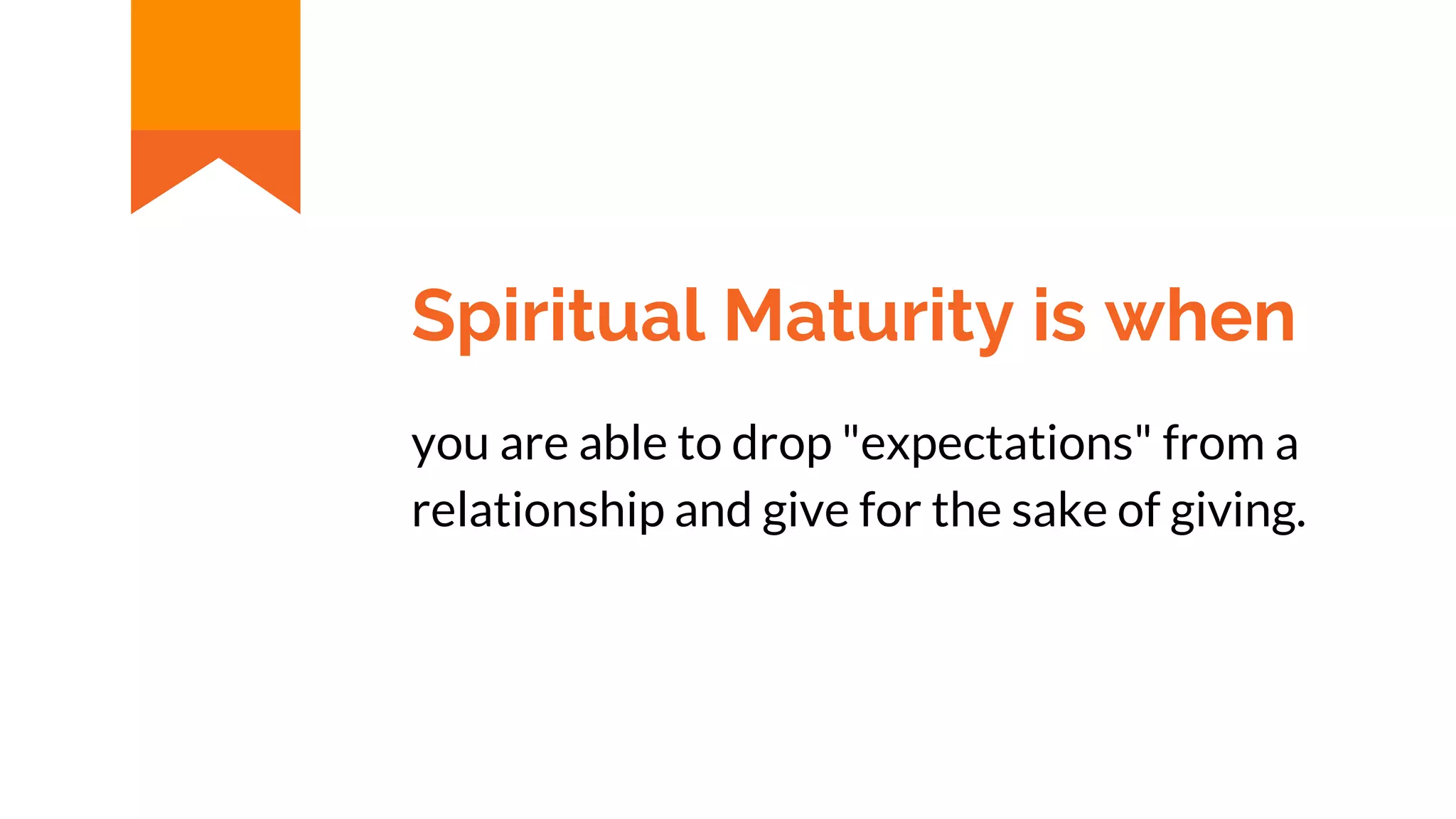 What is spiritual maturity | PPTX