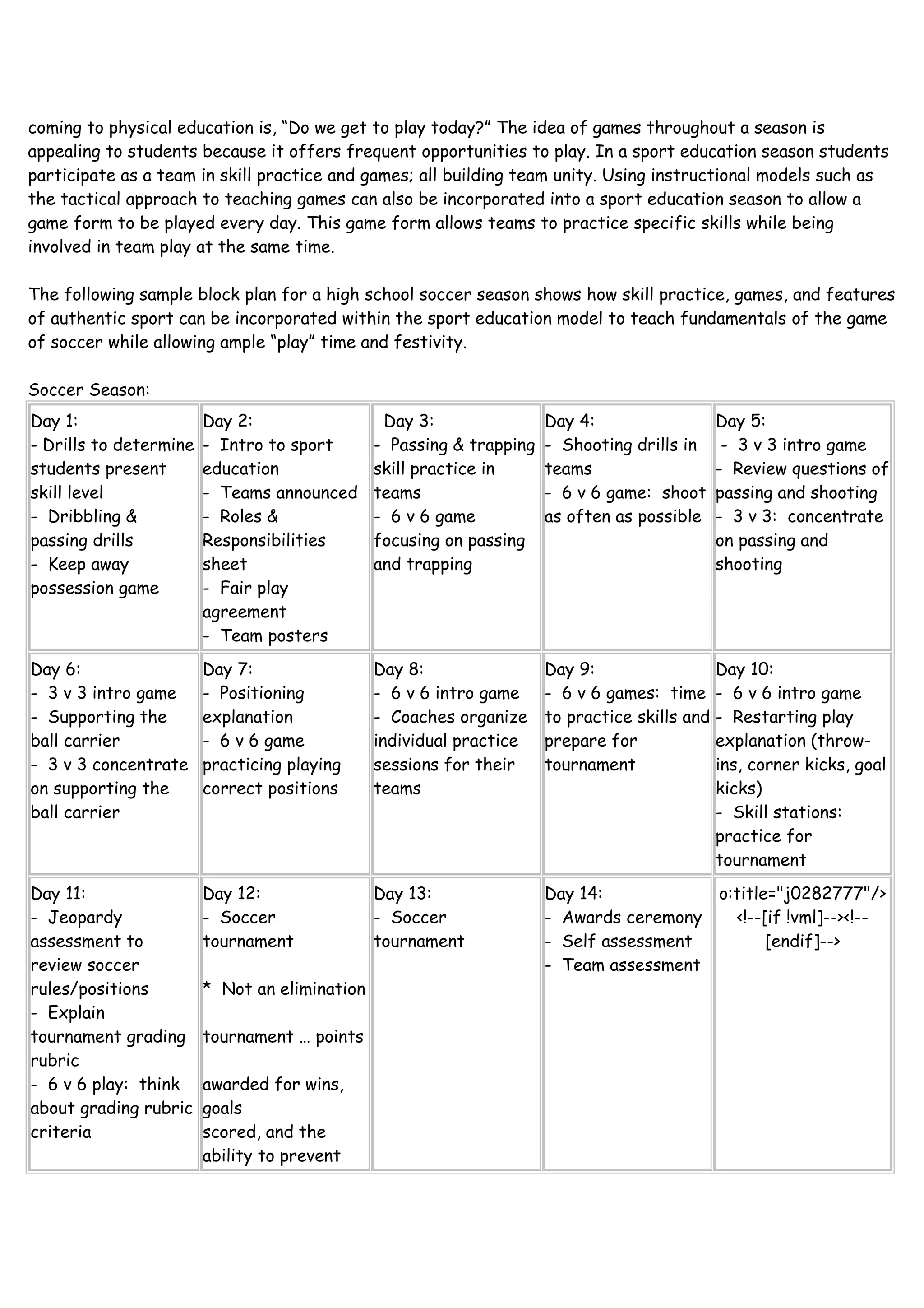 physical education | DOC | Soccer | Sports