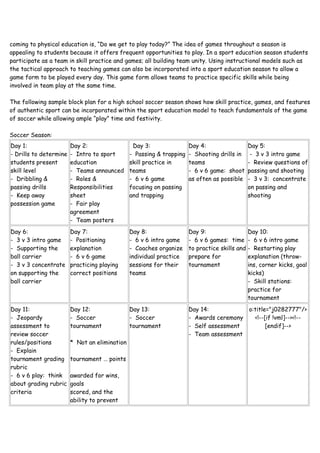 physical education | DOC