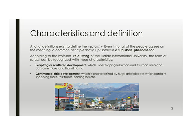 What is sprawl summary ud - alina garkoucha | PPT