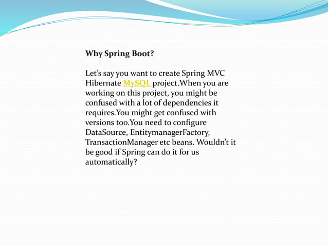 What is Spring Boot and Why Spring Boot ? | PPT