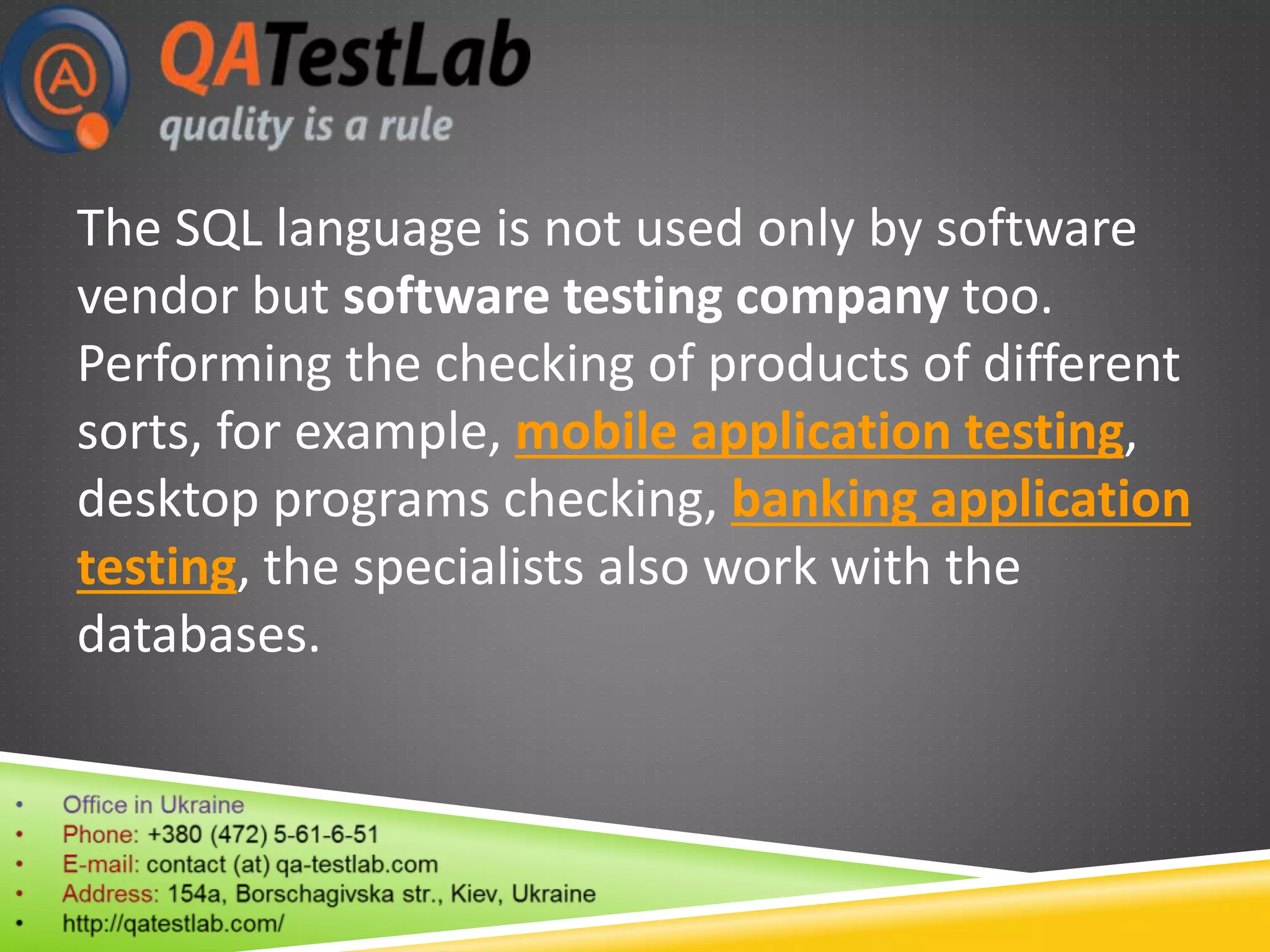 What Is SQL? | PPT
