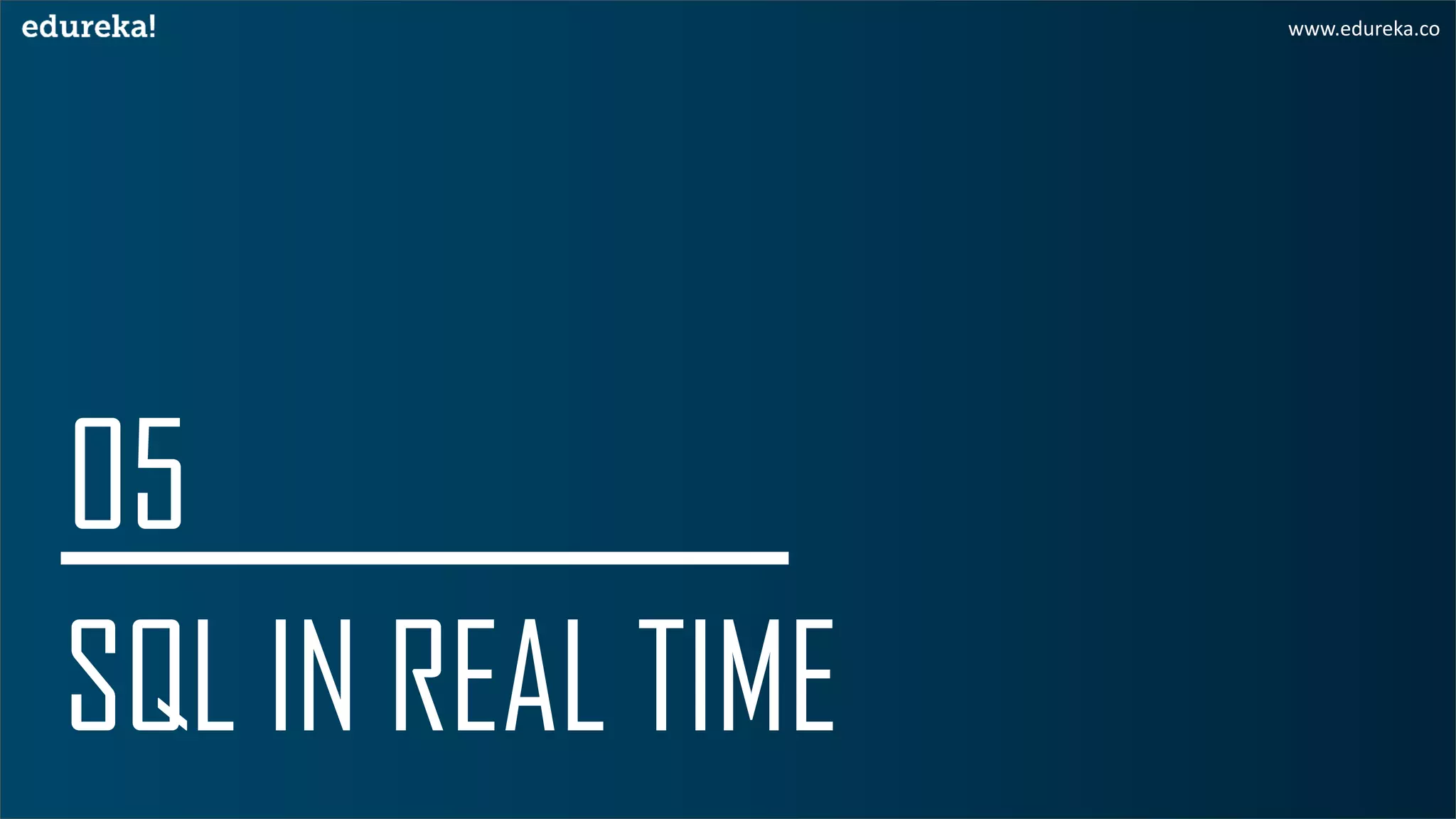 What is SQL? | Edureka | PDF