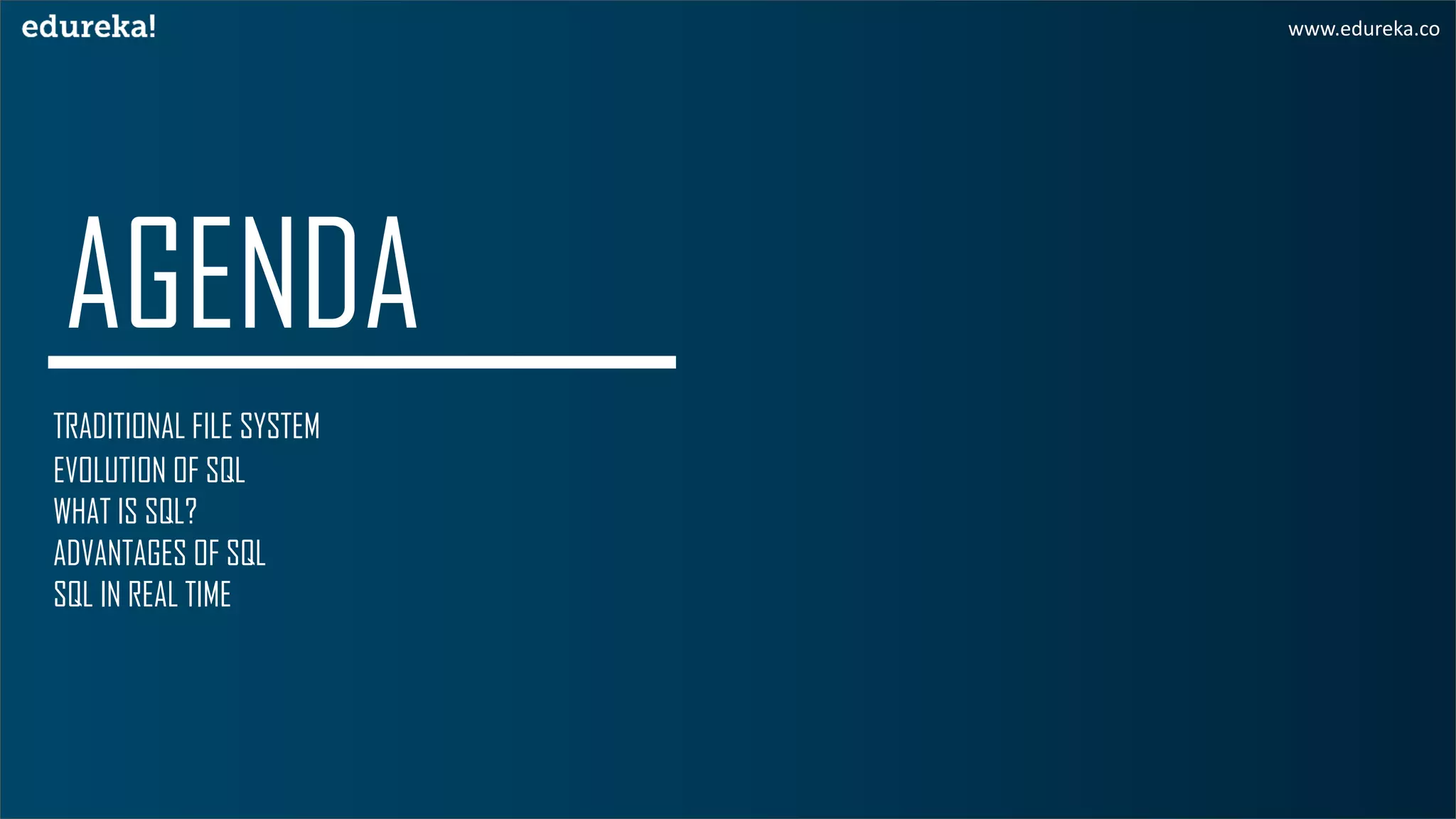 What is SQL? | Edureka | PDF