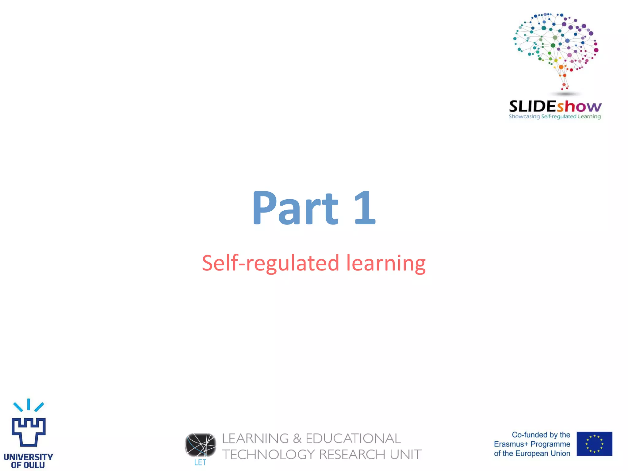 What is Self Regulated Learning? | PDF