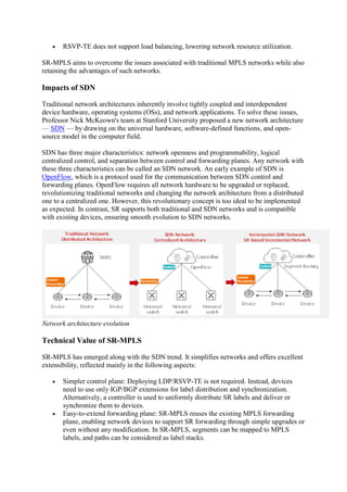 Technology Tutorial and the basics of What Is SR MPLS | PDF