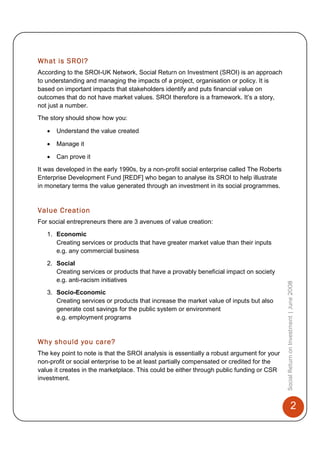 What Is Social Return On Investment (SROI) And How Do You Apply It? | PDF
