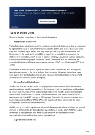 What is Stablecoins How They Work and Types.pdf