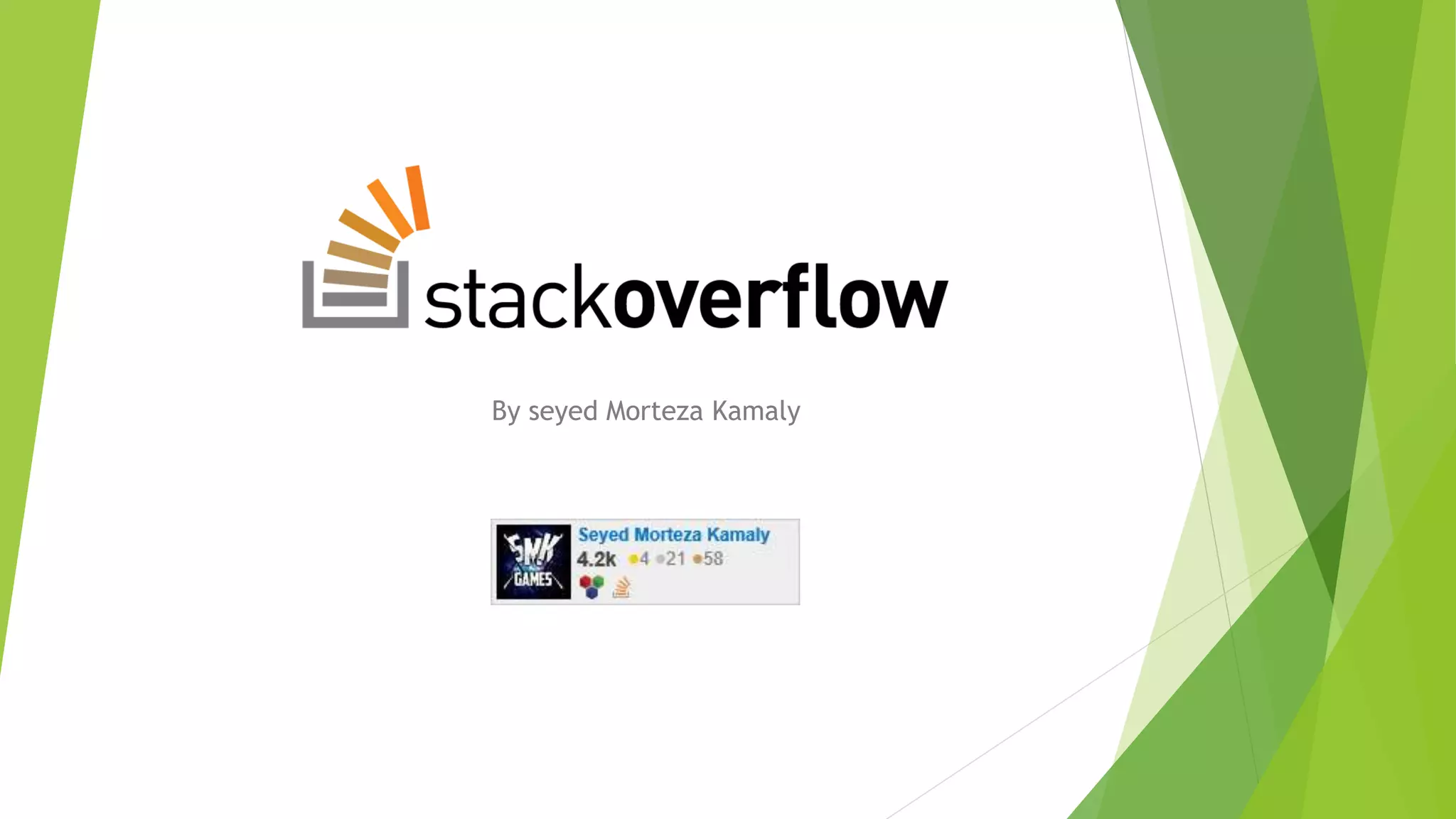 What is stack over flow | PPTX