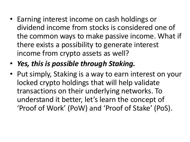 What is staking | PPTX