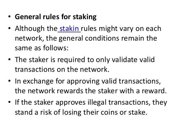 What is staking | PPTX