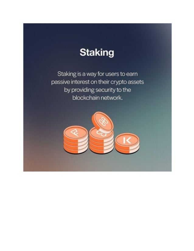 What is Staking and How does it work? | PDF