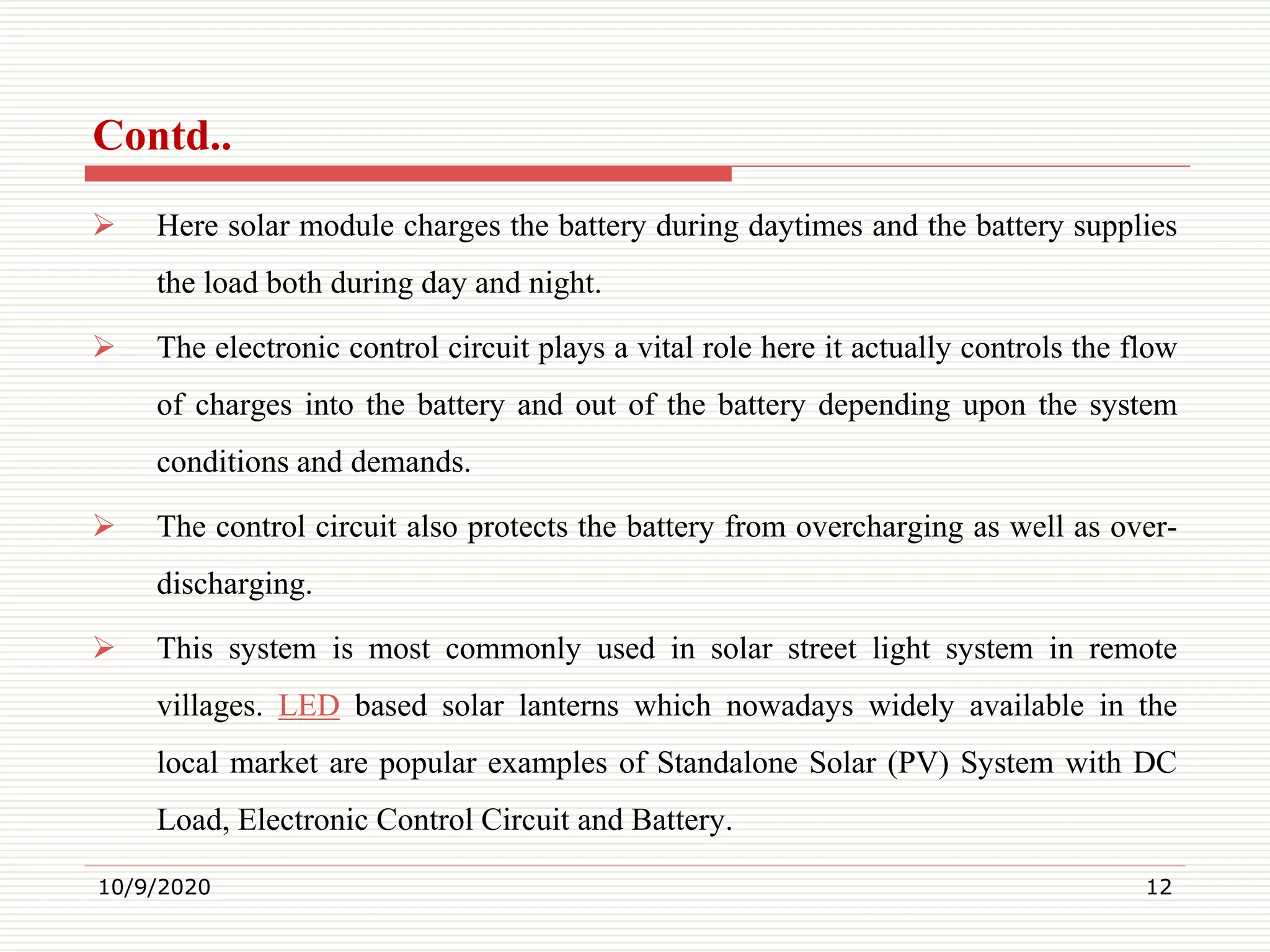 What is standalone solar electric system? | PDF