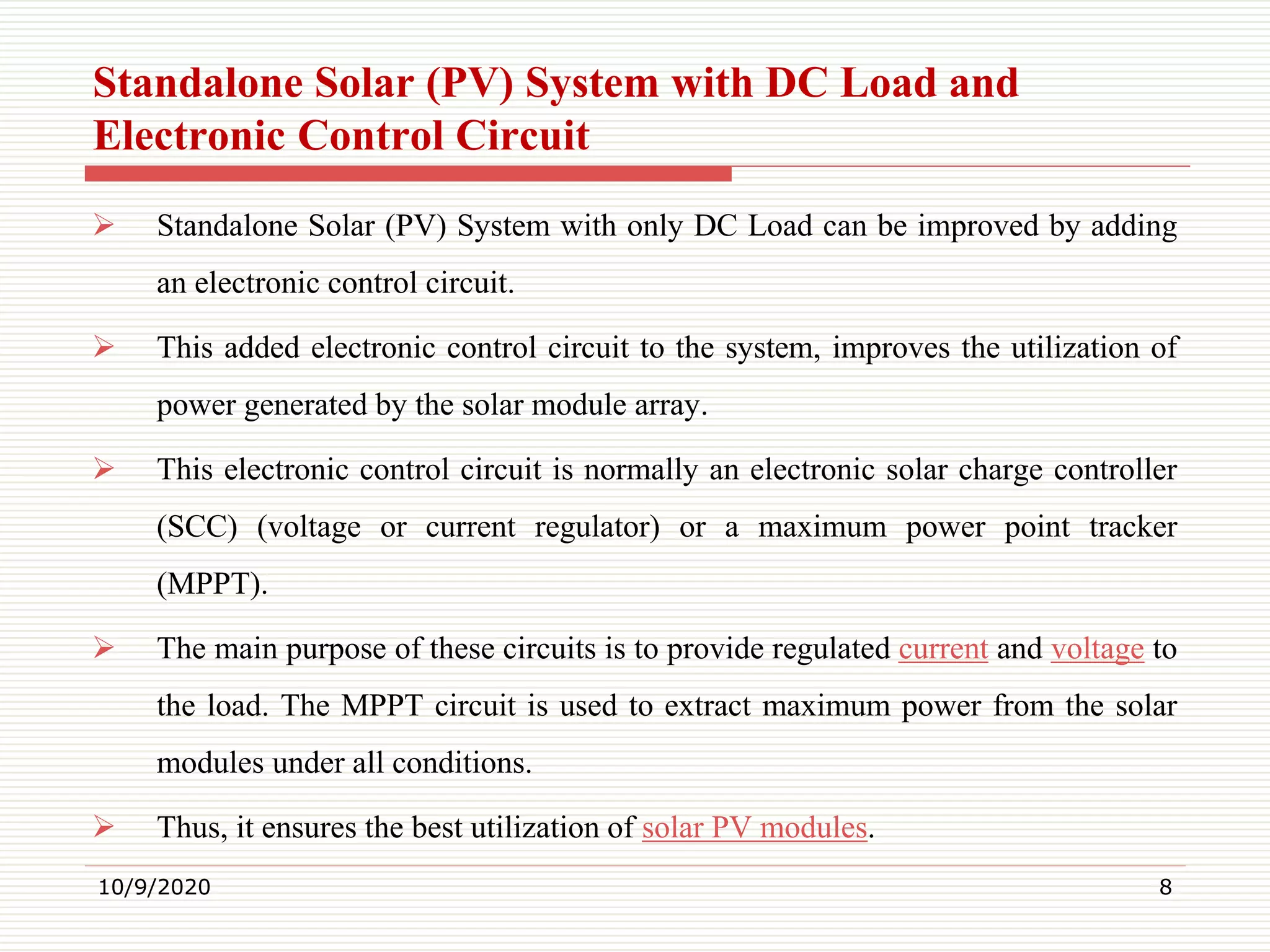 What is standalone solar electric system? | PDF