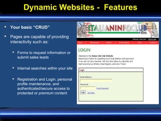 What is static_and_dynamic_web_page | PPT
