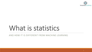 What is statistics | PPT