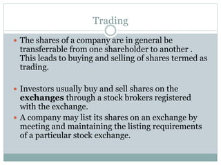 What is Stock and Share Market? | PPTX