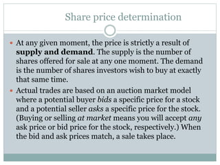 What is Stock and Share Market? | PPT