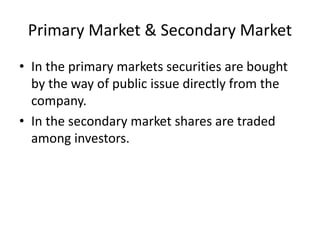 What is stock market | PPTX
